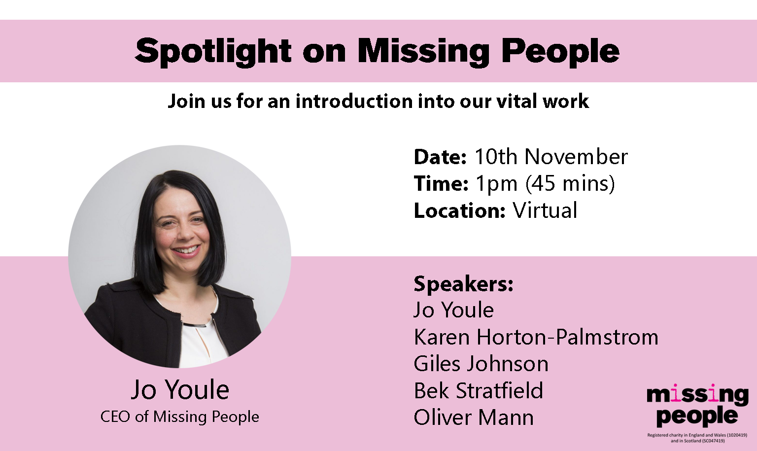 Spotlight on Missing People - Missing People